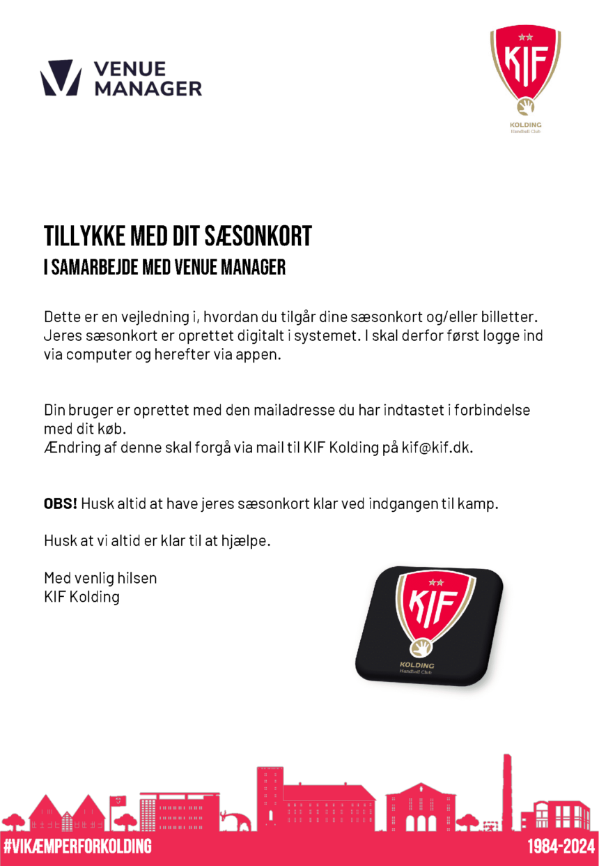 Guide billetsystem - KIF Kolding